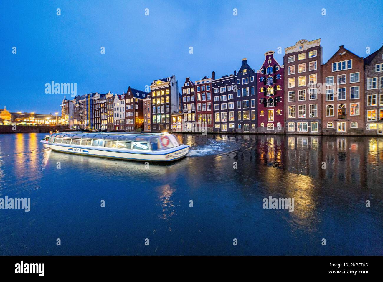 The famous colorful dancing houses with authentic Dutch architecture ...