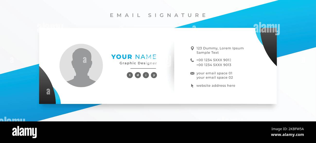 Modern email signature hi-res stock photography and images - Alamy