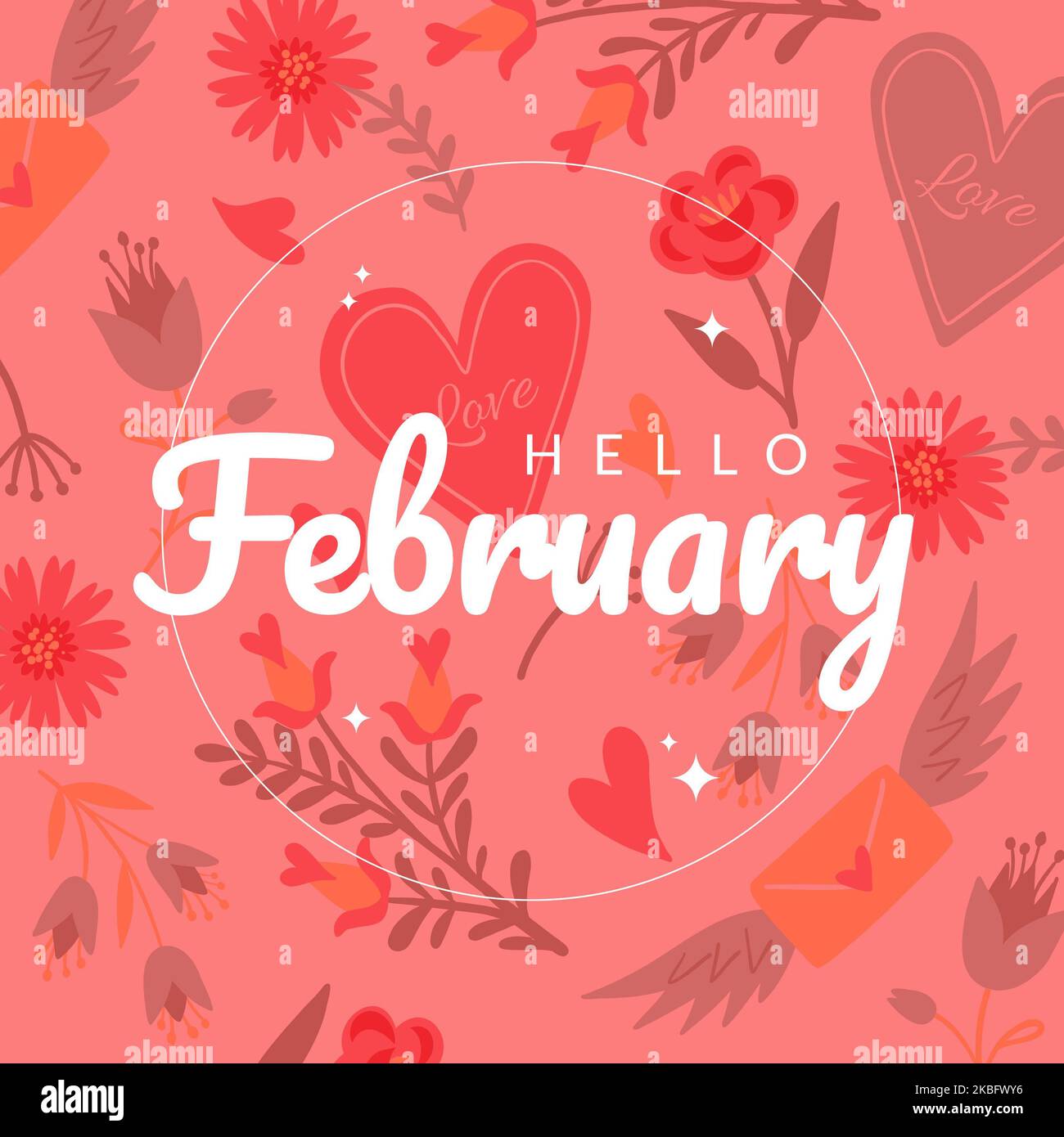 Animation love text flowers hearts hi-res stock photography and images ...