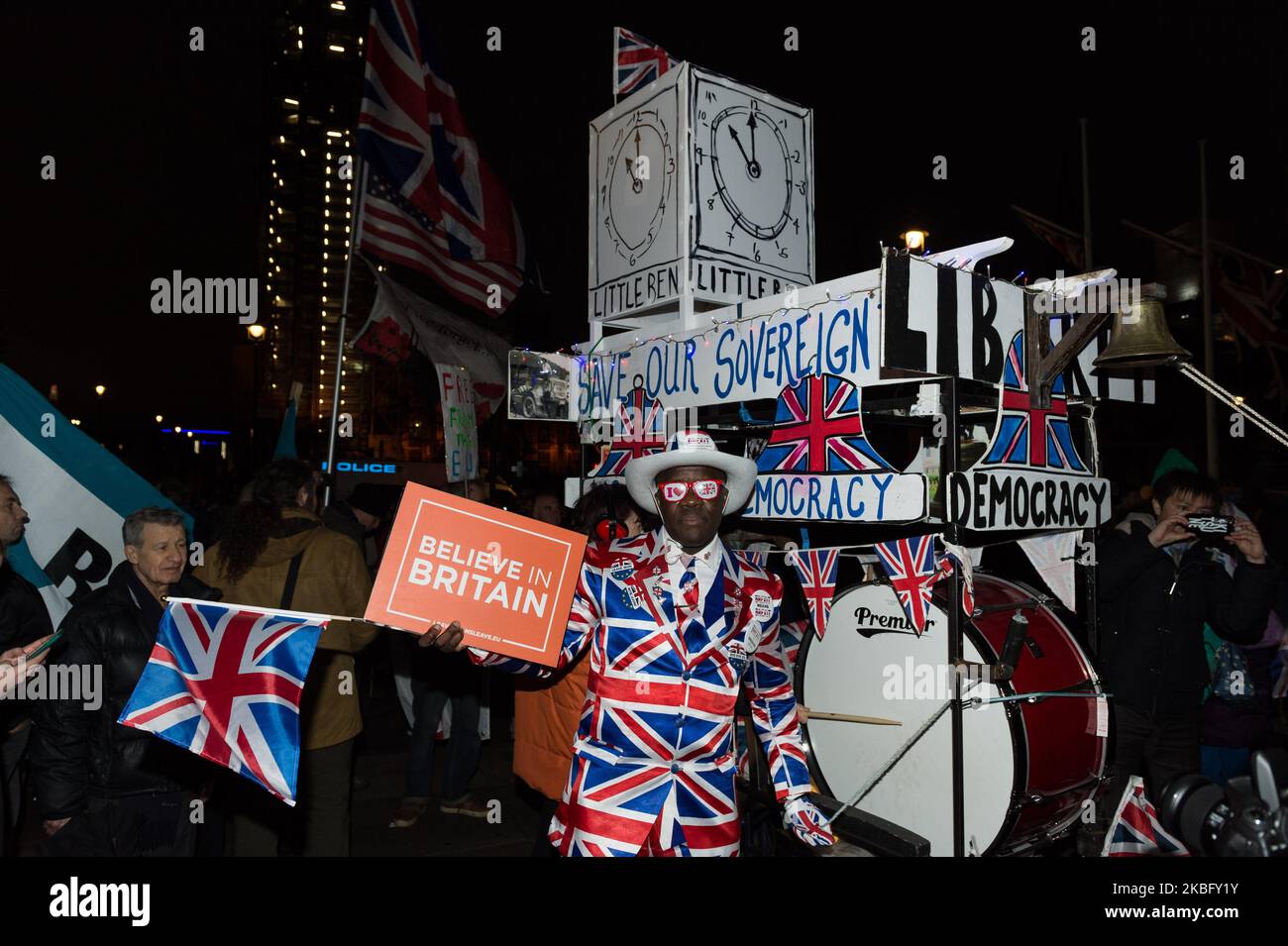 Man in union jack suit hi-res stock photography and images - Alamy