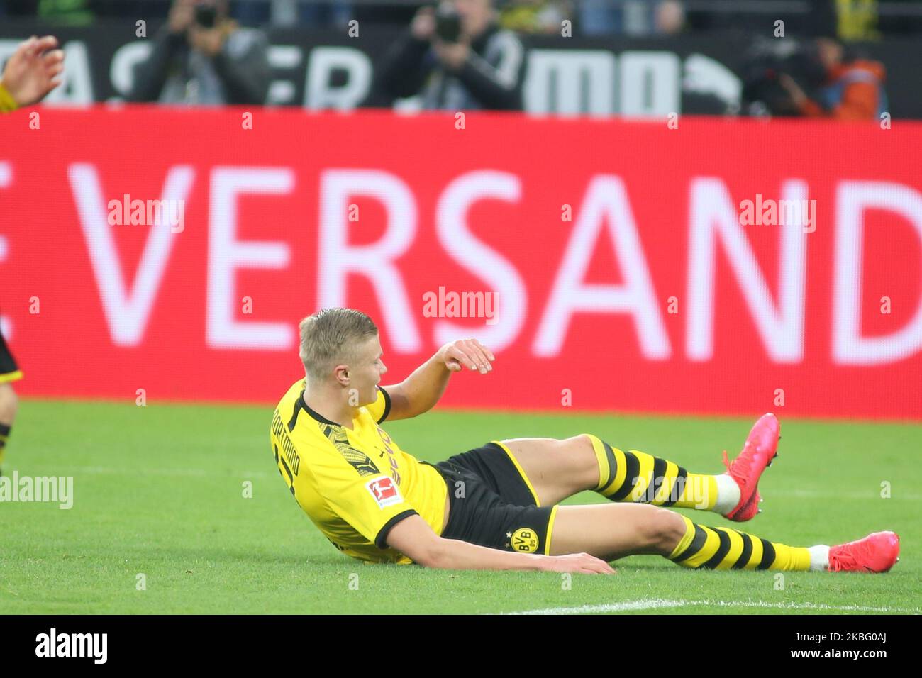 Erling Haland (Borussia Dortmund) controls the ball during the 2019/20 ...