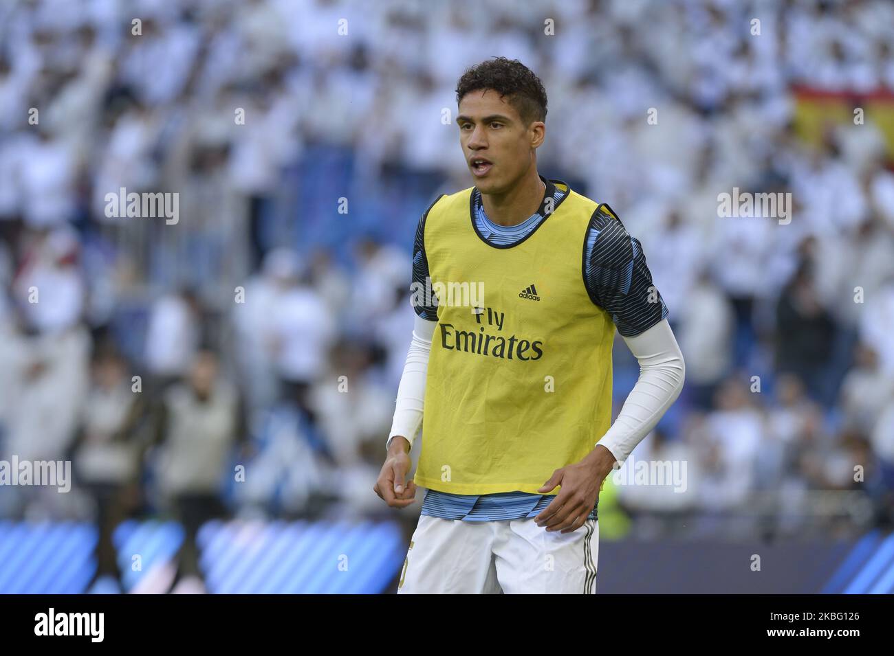 Varane of Real Madrid during a match between Real Madrid vs Atlético de ...
