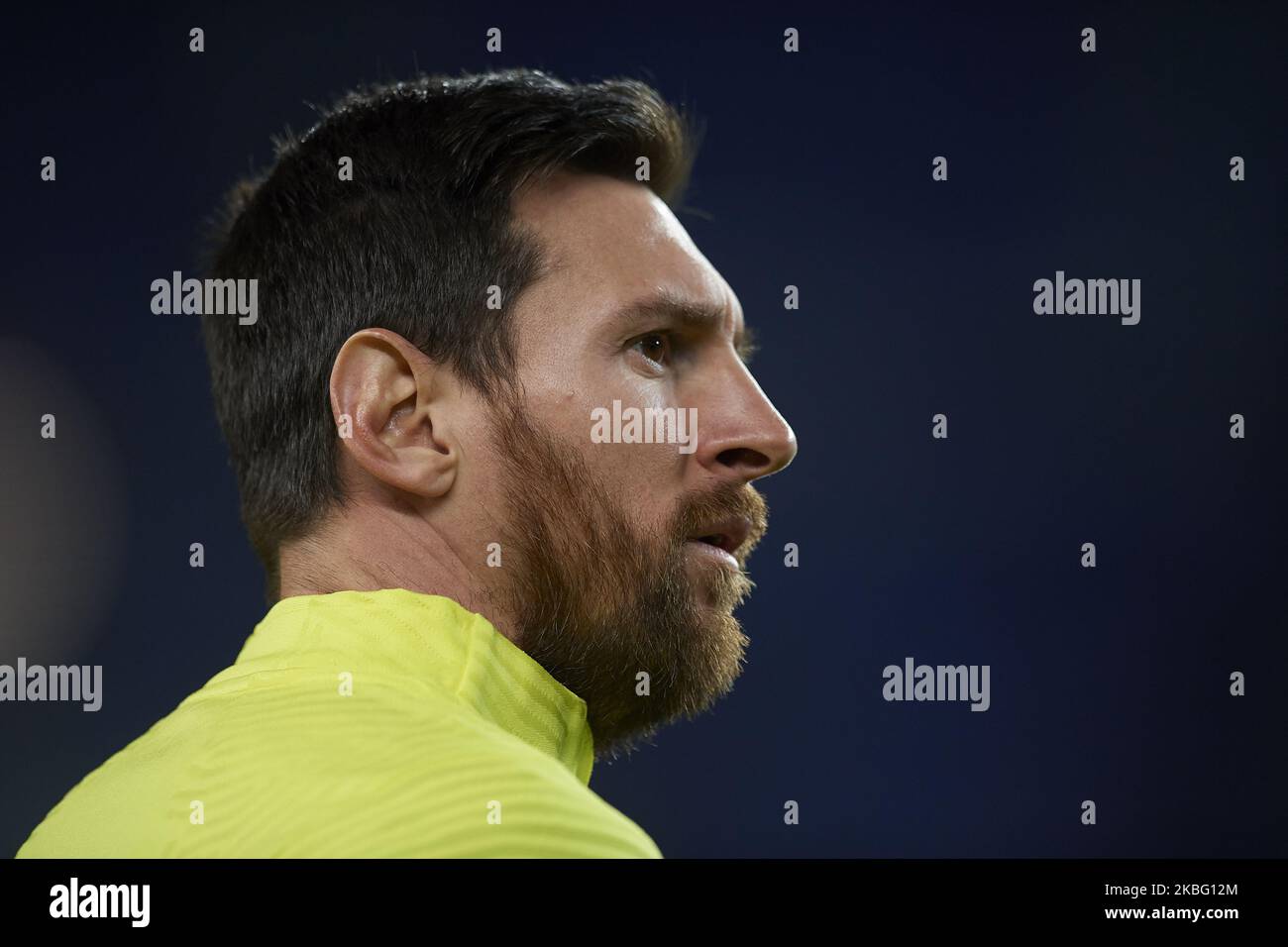 Lionel Messi of Barcelona during the warm-up before during the Copa del ...