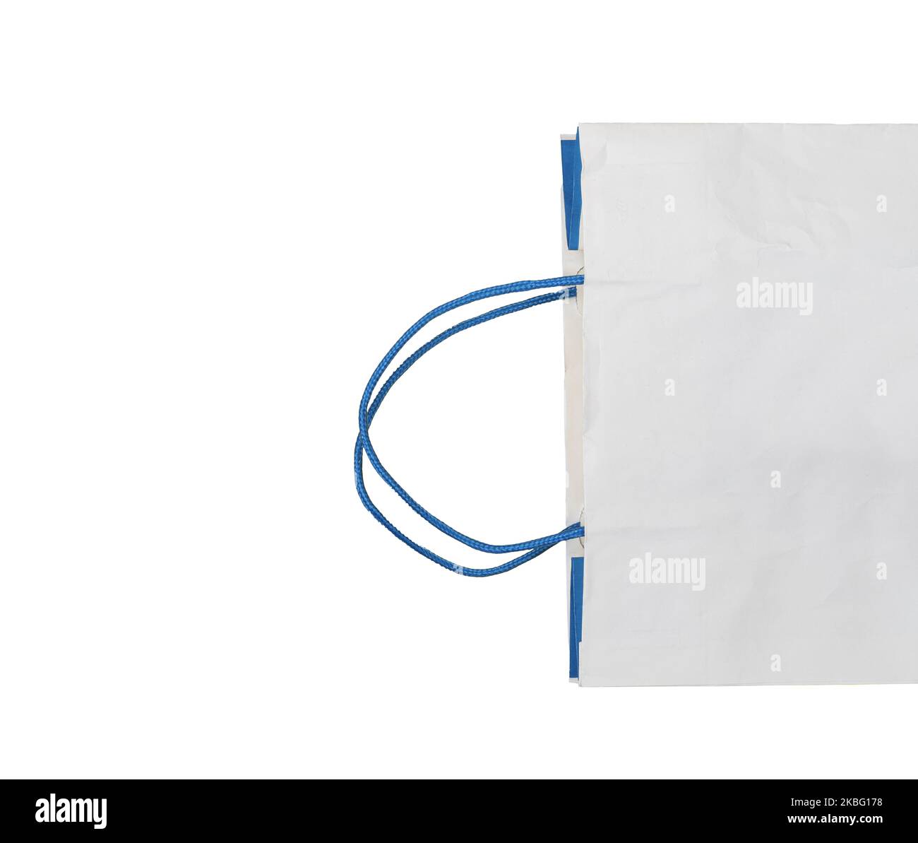 a white paper bag on a transparent surface Stock Photo - Alamy