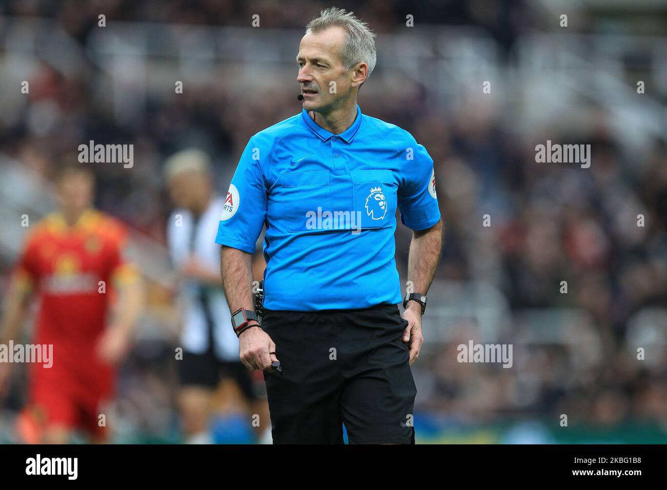 Referee Martin Atkinson during the Premier League match between ...