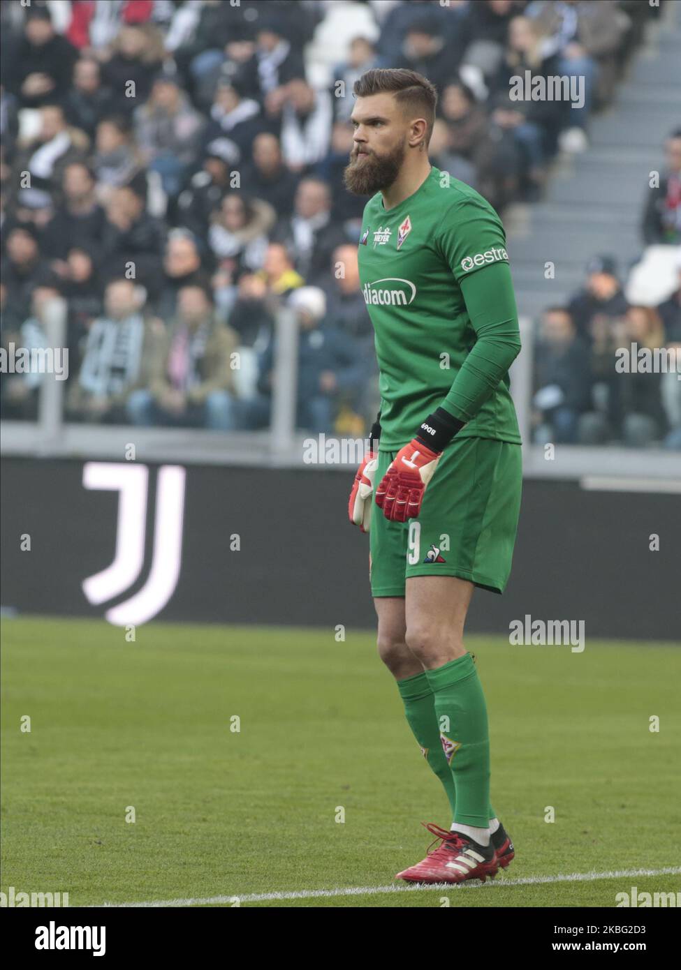 Bart?omiej Dr?gowski during Serie A match between Juventus v Fiorentina ...