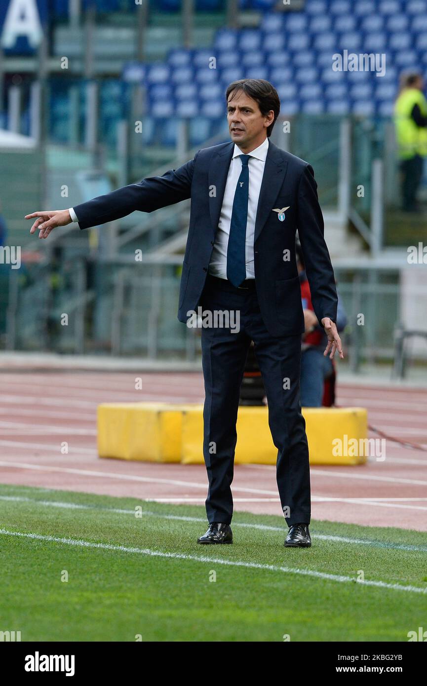 Simone Inzaghi during the Italian Serie A football match between SS ...