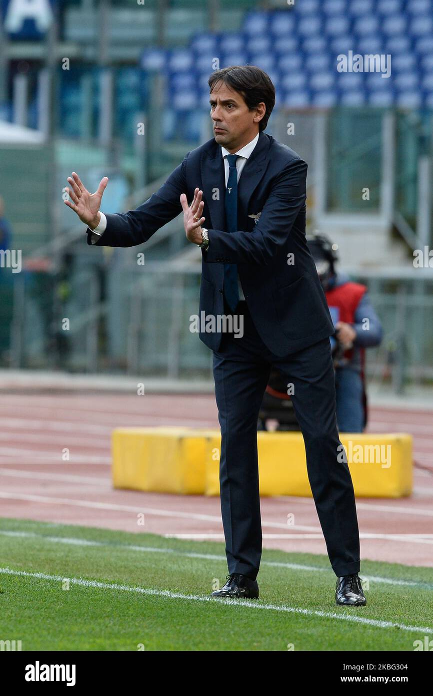 Simone Inzaghi during the Italian Serie A football match between SS ...