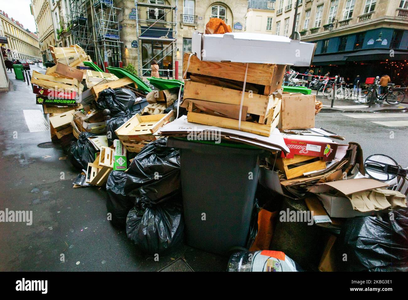 For several days, the effects of the garbage strike have been visible ...