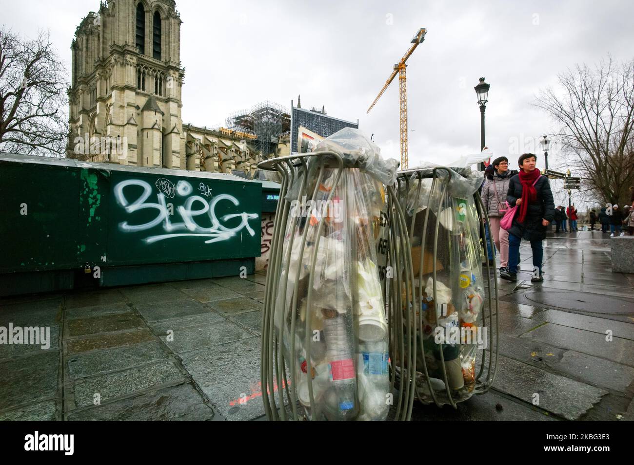 For several days, the effects of the garbage strike have been visible ...