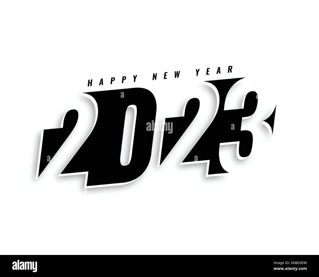 2023 banner new year 2023 Black and White Stock Photos & Images - Alamy