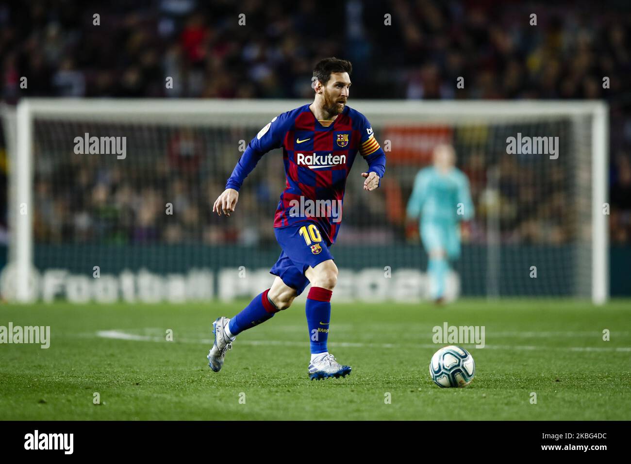 10 Lionel Messi from Argentina of FC Barcelona during the La Liga match ...