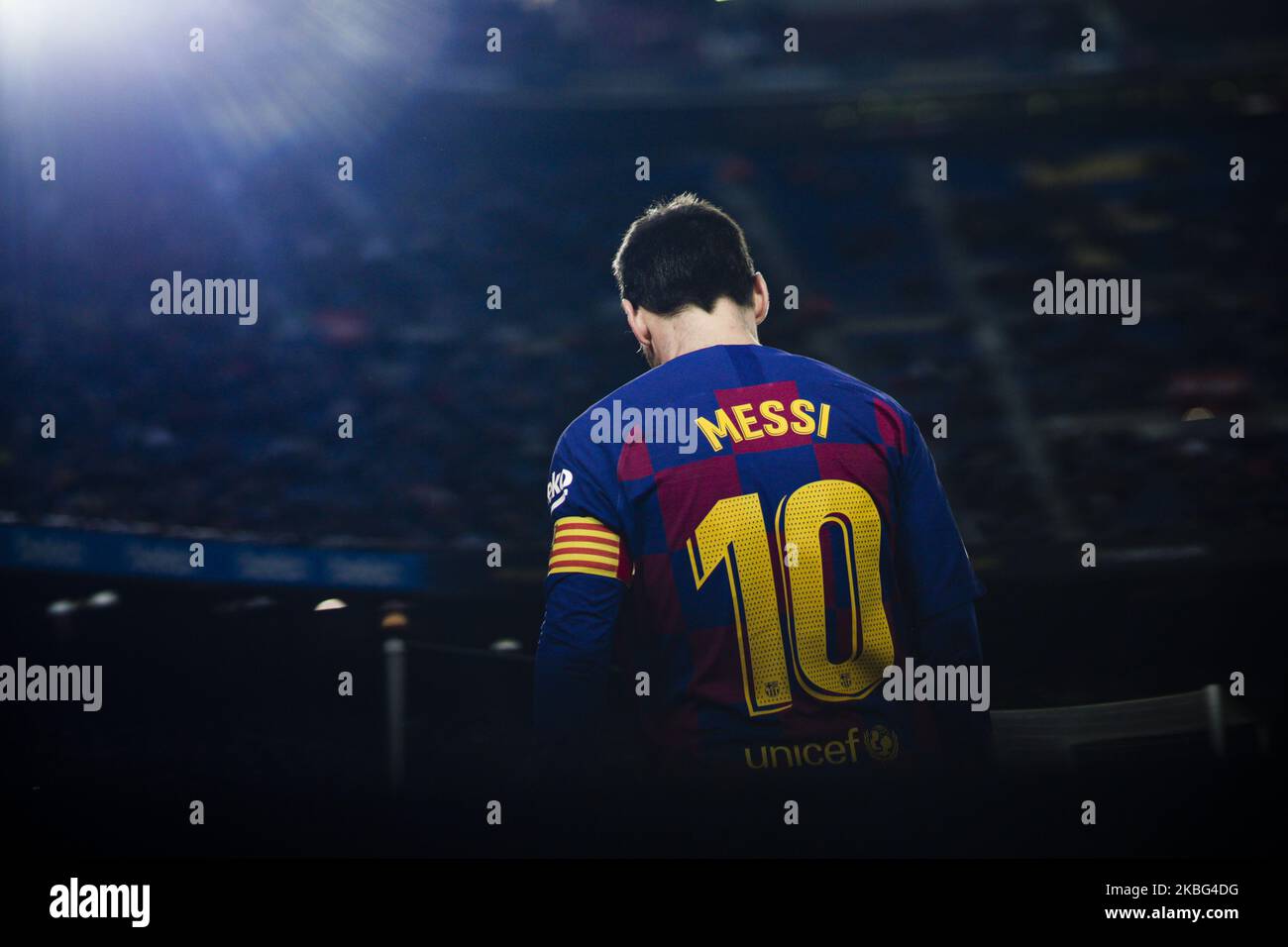 10 Lionel Messi from Argentina of FC Barcelona during the La Liga match ...