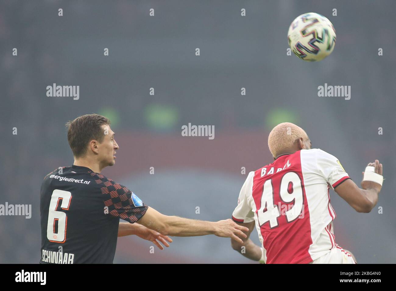 Ryan Babel (Ajax) controls the ball during the 2019/20 Eredivisie ...