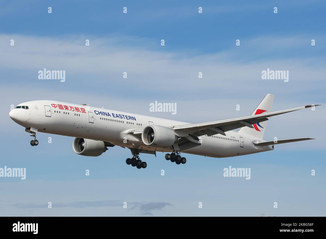 China Eastern Airlines Boeing 777-300 commercial aircraft as seen on ...