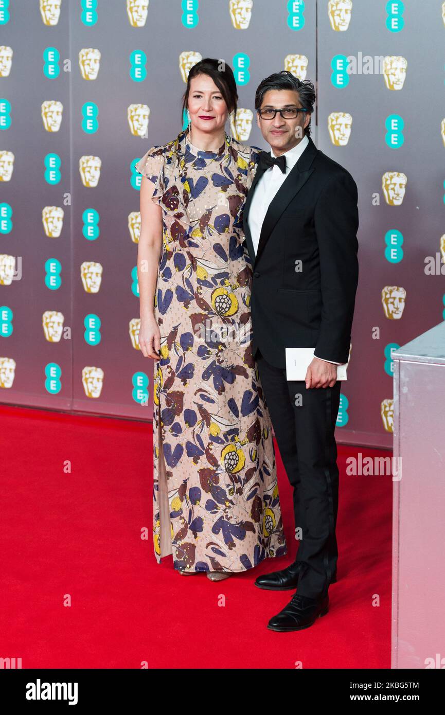 Asif Kapadia (R) and Victoria Harwood attends the EE British Academy ...