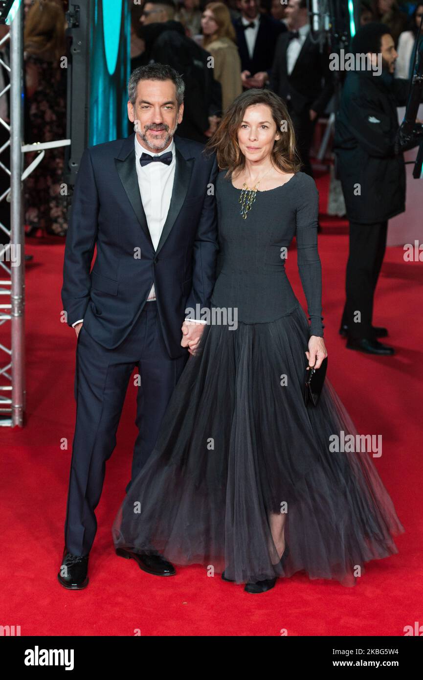 Todd Phillips (L) and Alexandra Kravetz attend the EE British Academy ...