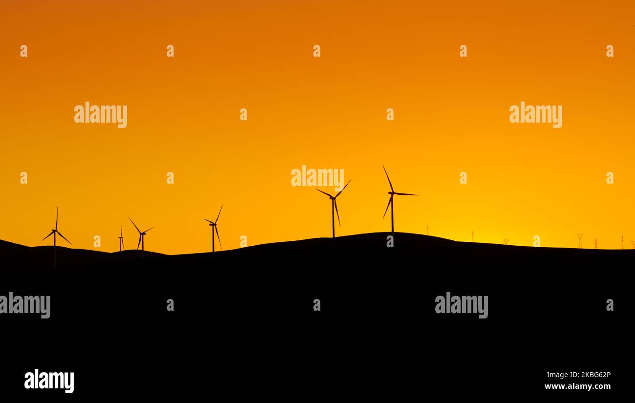 Wind power turbines multiple hi-res stock photography and images - Alamy