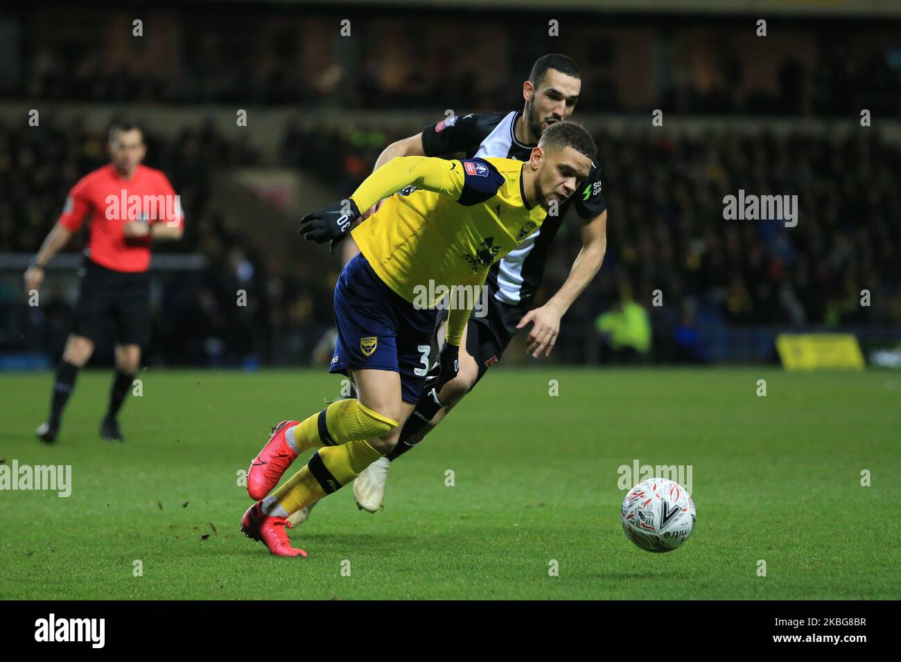 Marcus Browne of Oxford United and Nabil Bentaleb of Newcastle United ...