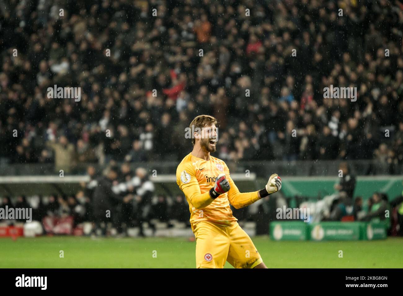 Kevin Trapp, goalkeeper of Eintracht Frankfurt celebrations after the ...