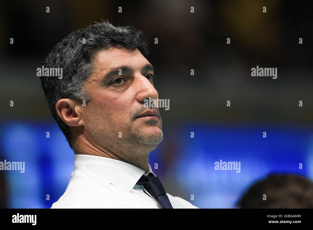 Andrea Giani during the Italian Men's Volleyball League match between ...