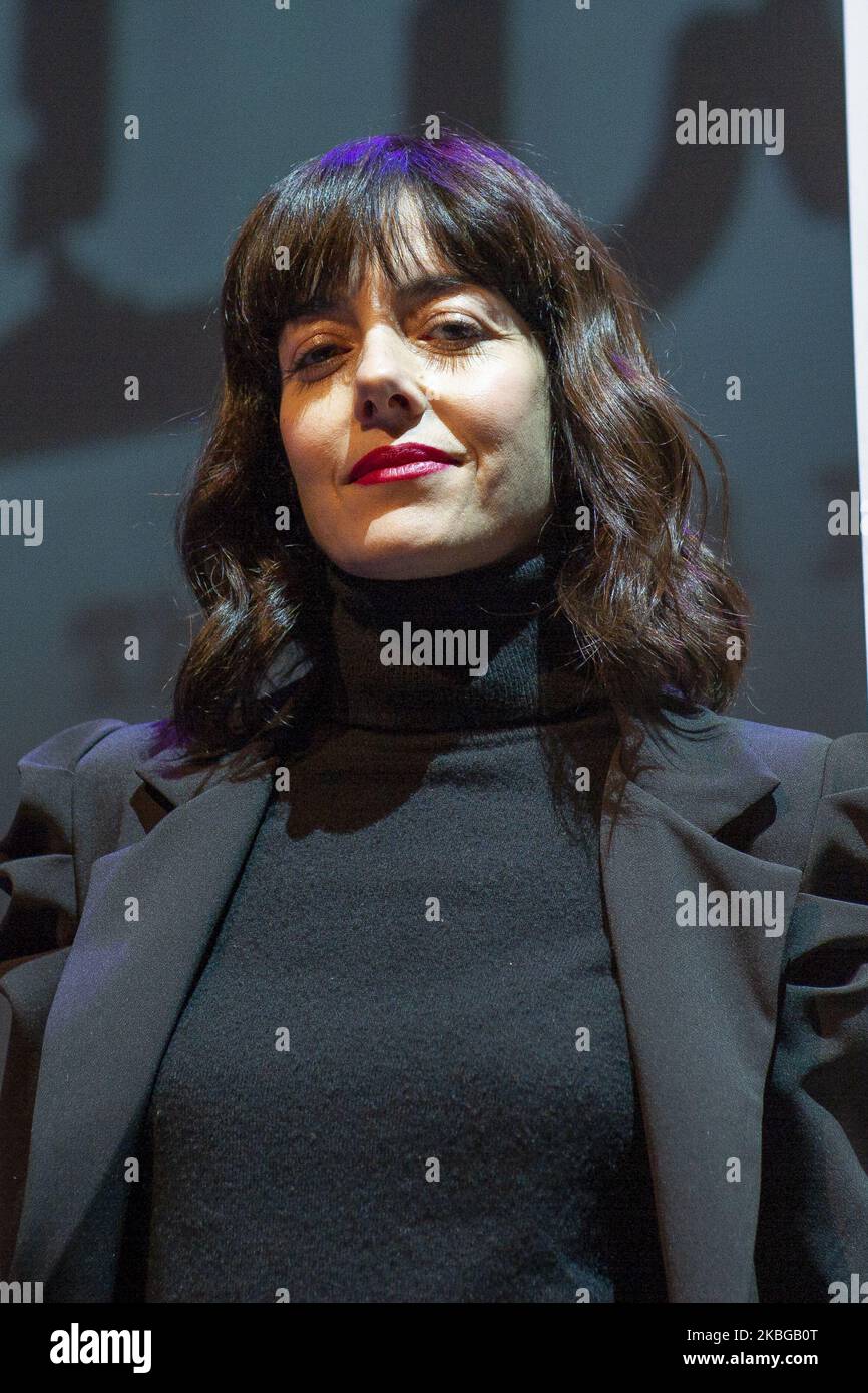 Cecilia Suarez Attends El Sonido Oculto Press Conference At Theatre