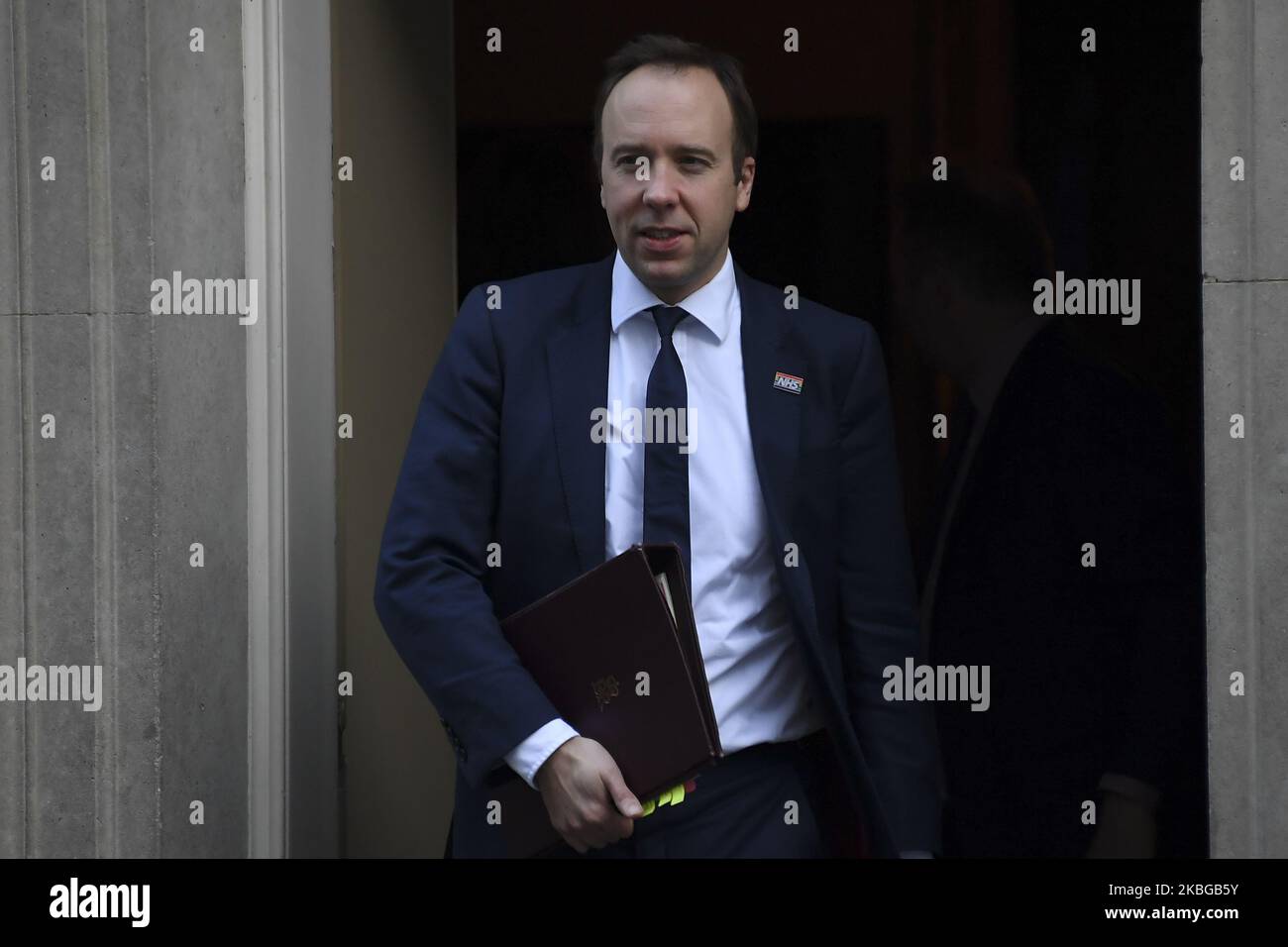 Britains health secretary matt hancock leaves hi-res stock photography ...
