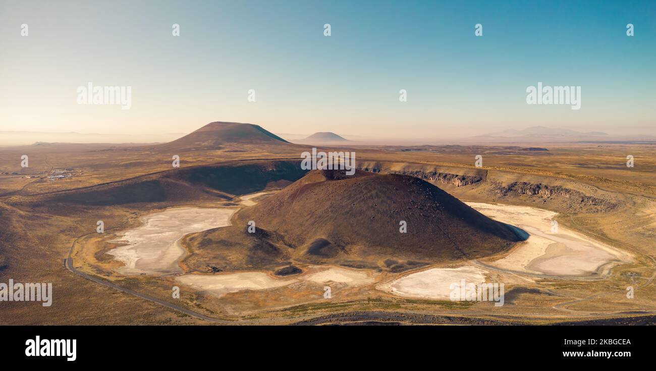 Aerial view meke crater lake hi-res stock photography and images - Alamy