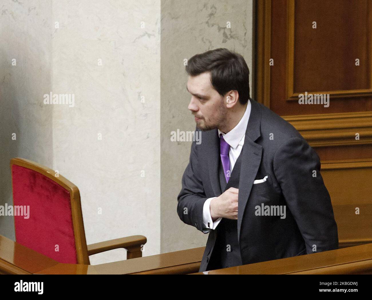 Ukraines prime minister oleksiy honcharuk hi-res stock photography and ...