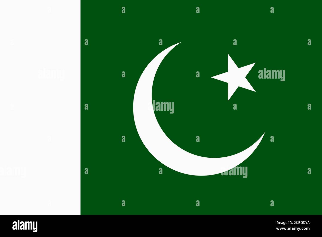 Flag of Pakistan. Pakistani national banner and patriotic symbol ...