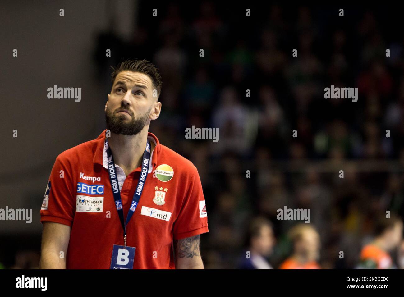 Bennet Wiegert, head coach of SC Magdeburg gestures during the LIQUI ...