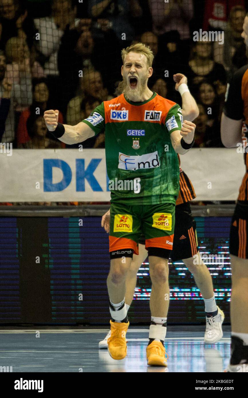 Matthias Musche of SC Magdeburg during the LIQUI MOLY HBL between SC ...