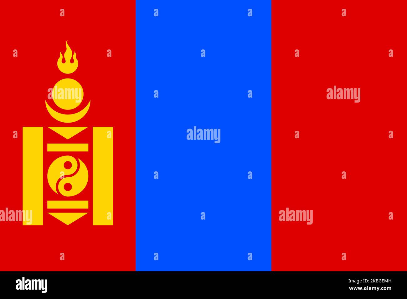 Flag of Mongolia. Mongolian national banner and patriotic symbol ...