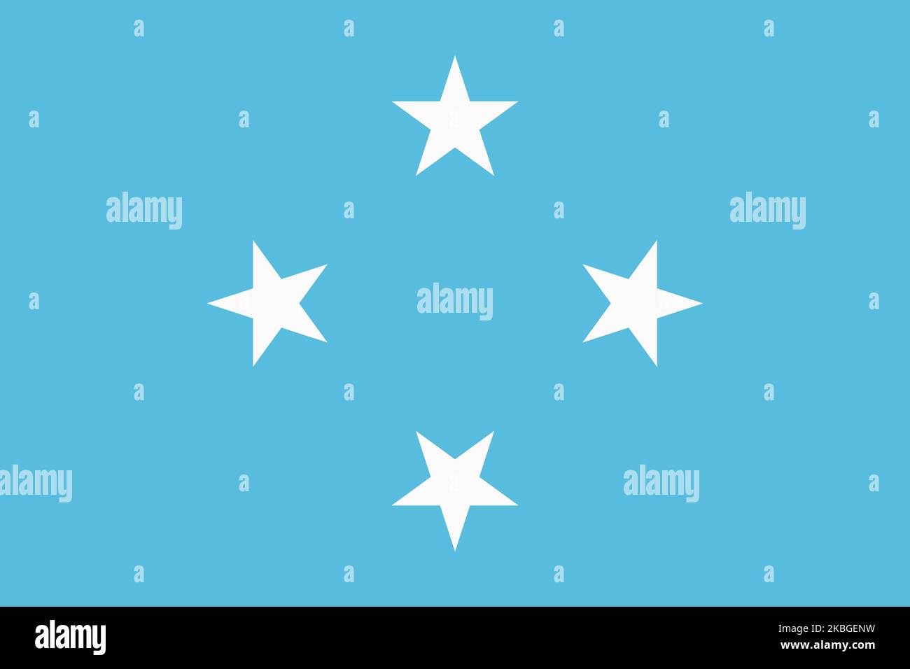 Flag of Micronesia. Micronesian national banner and patriotic symbol ...