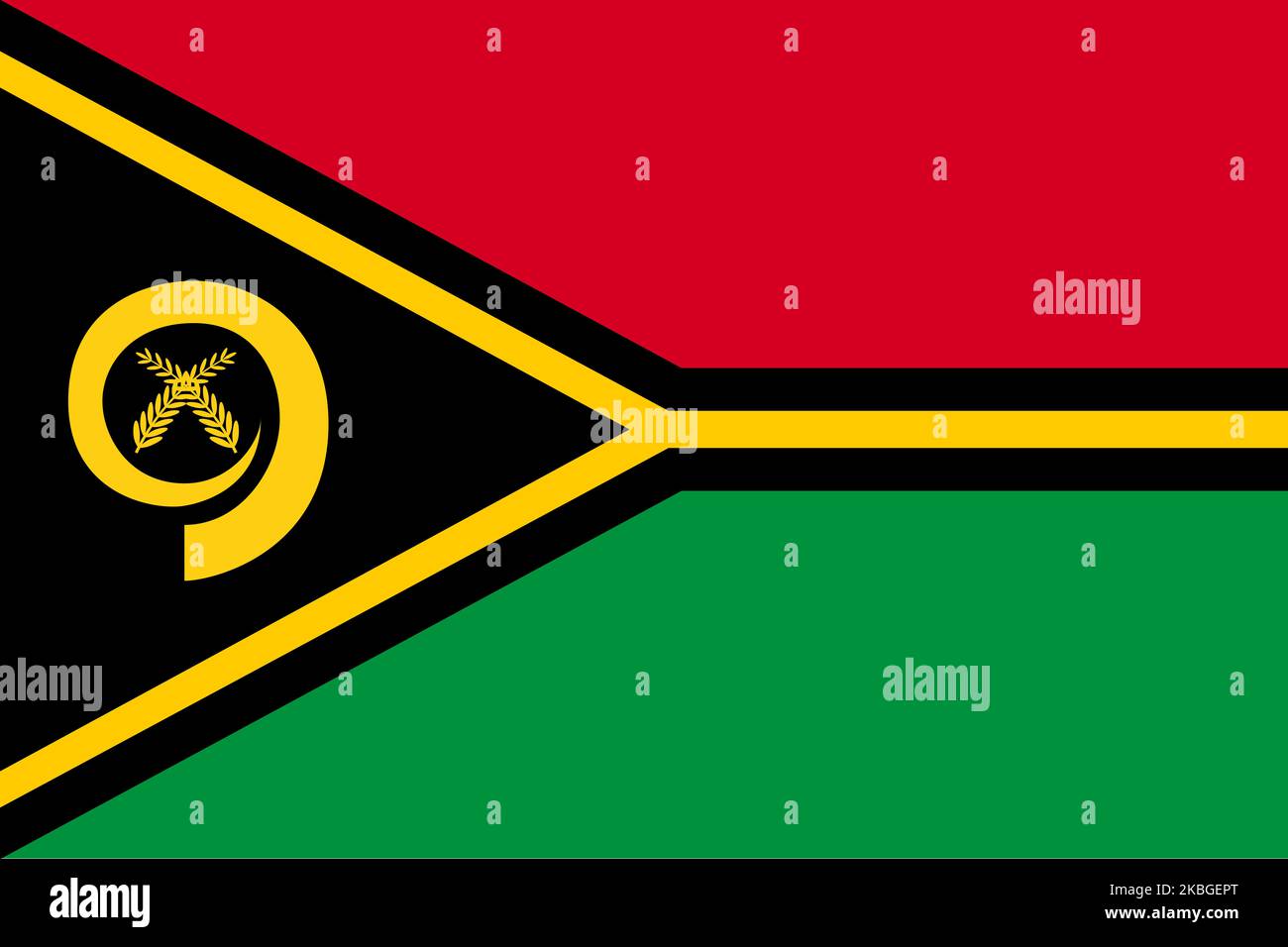 Flag of Vanuatu. Vanuatuan national banner and patriotic symbol ...