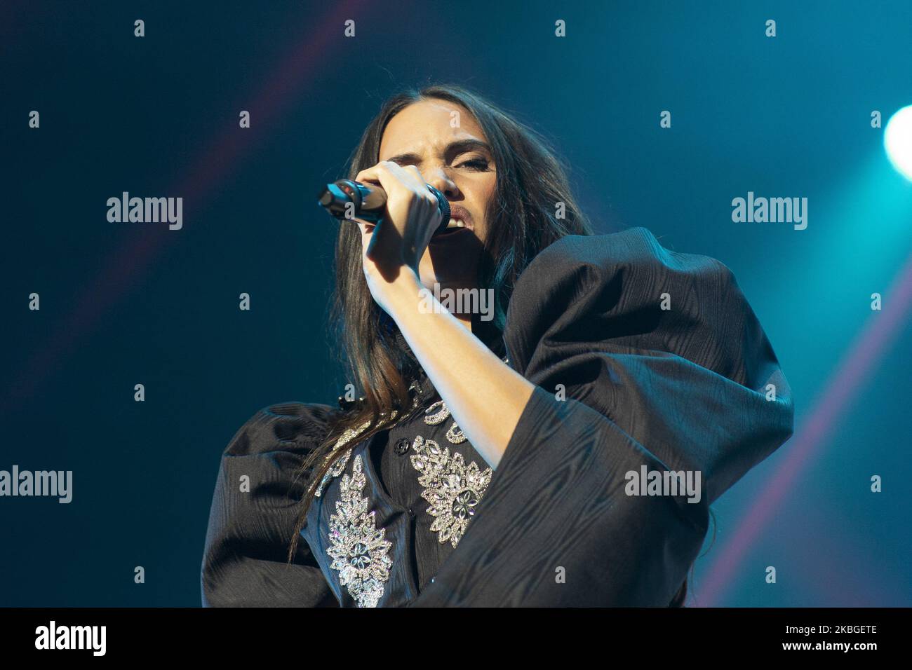 Spanish singer India Martinez performs in Inverfest on stage at palacio ...