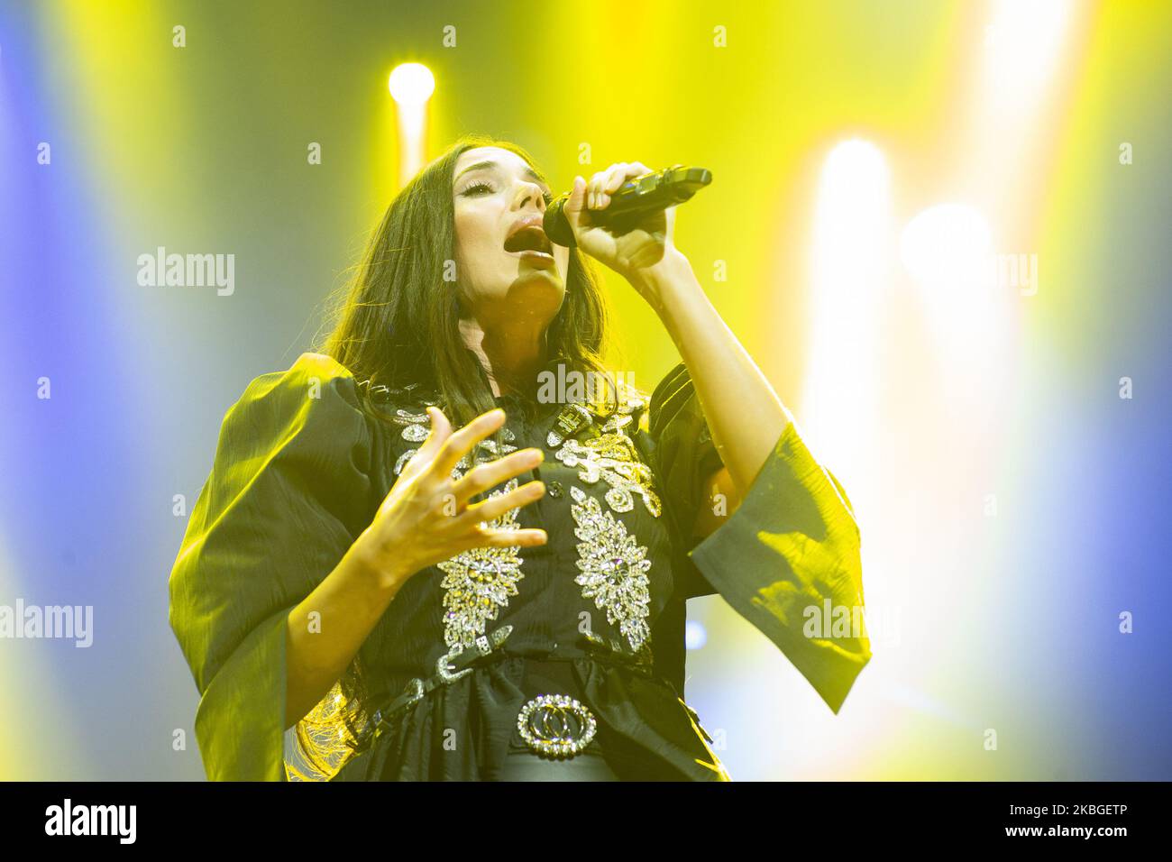 Spanish singer India Martinez performs in Inverfest on stage at palacio ...