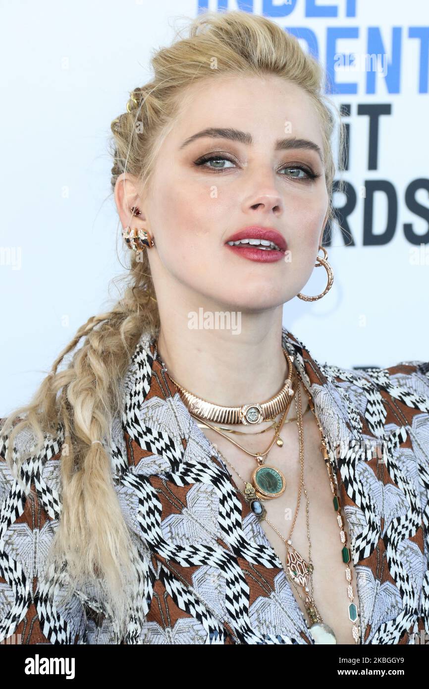 SANTA MONICA, LOS ANGELES, CALIFORNIA, USA - FEBRUARY 08: Actress Amber ...