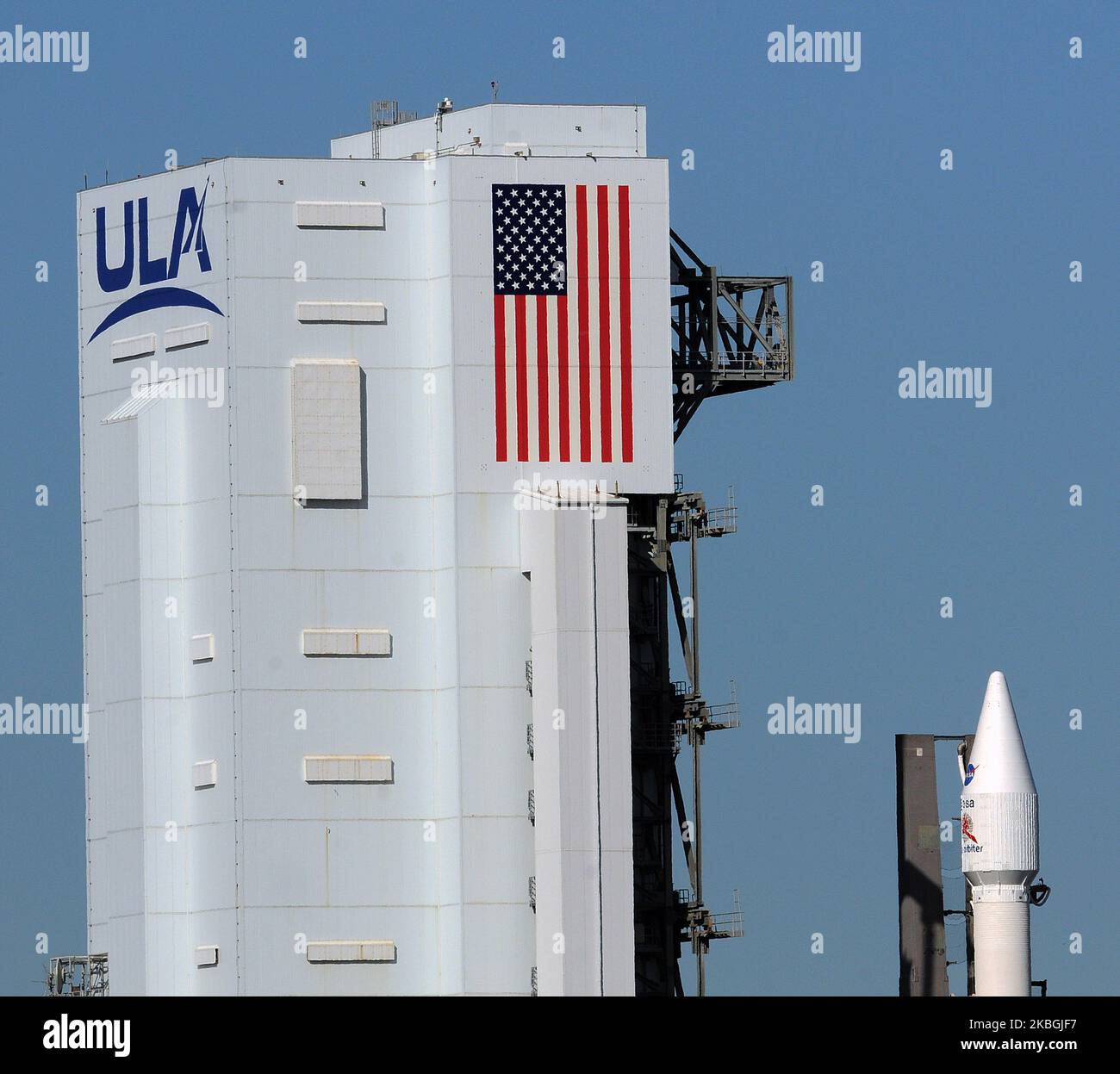 The Solar Orbiter spacecraft is seen atop a United Launch Alliance ...