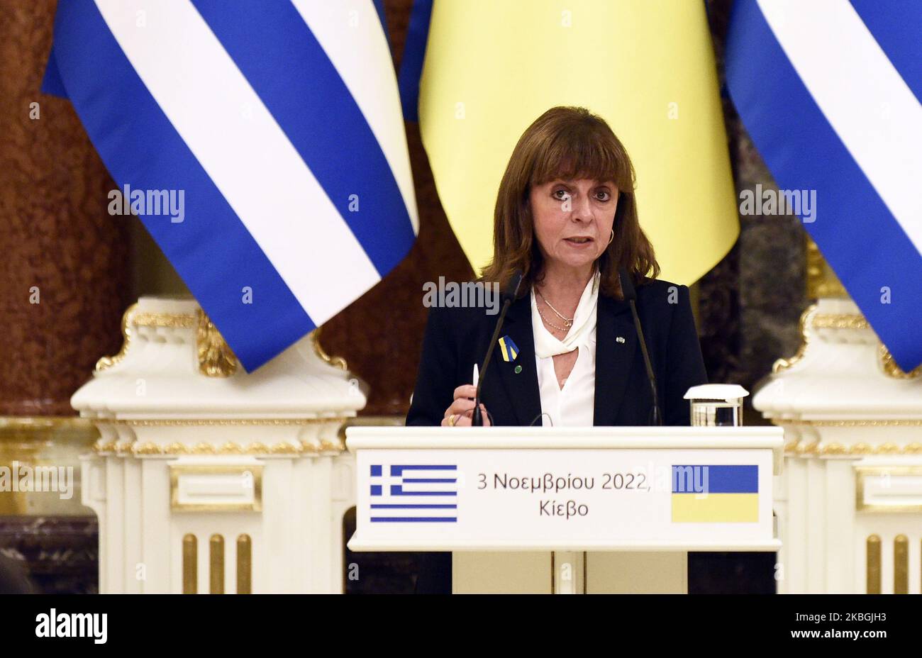 Non Exclusive: KYIV, UKRAINE - NOVEMBER 03, 2022 - President of Greece ...