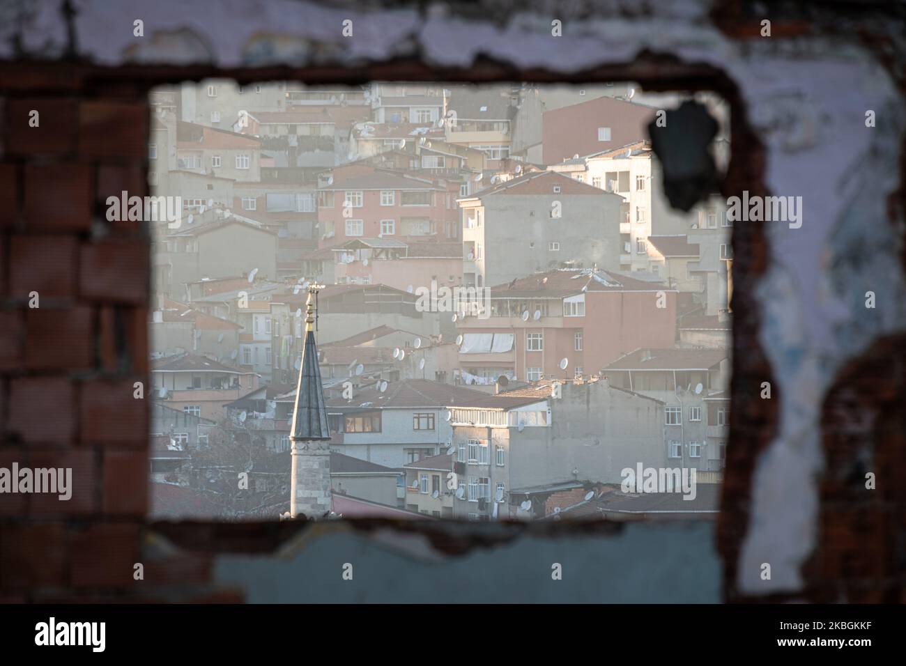 urban renovation projects are underway, tearing down old residential ...