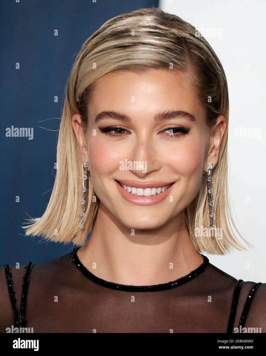 BEVERLY HILLS, LOS ANGELES, CALIFORNIA, USA - FEBRUARY 09: Hailey Rhode ...