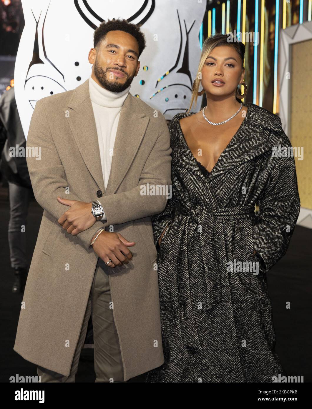 Josh Denzel and Ruby Wong attending the European premiere of Black ...