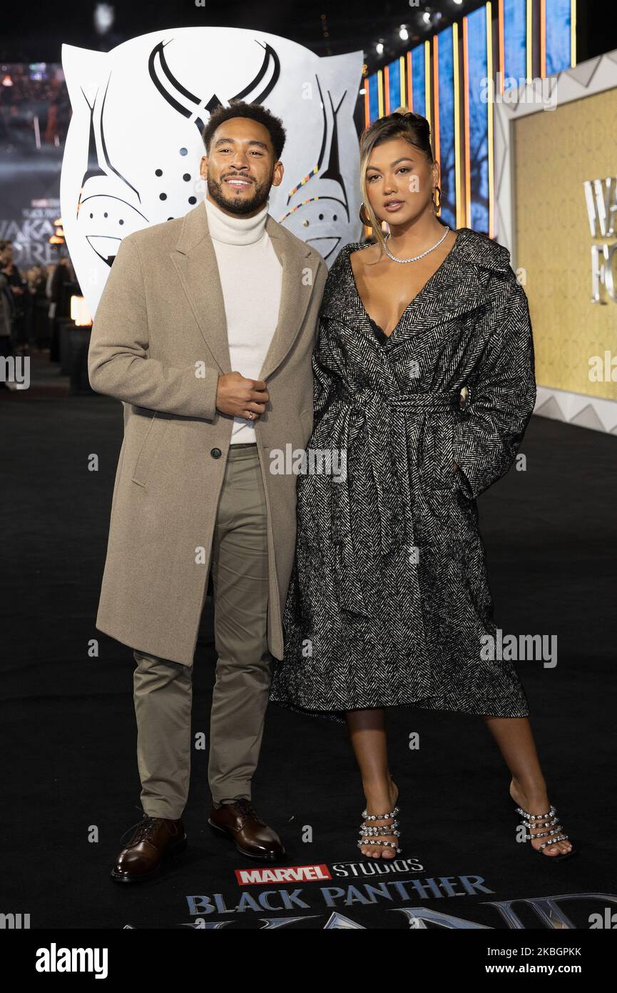 Josh Denzel and Ruby Wong attending the European premiere of Black ...
