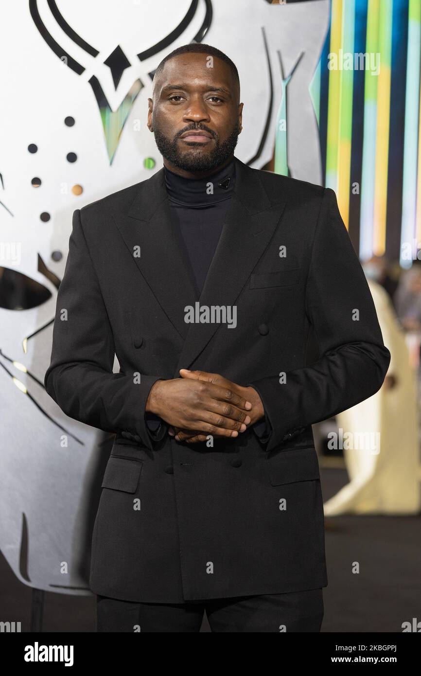 Lethal Bizzle attending the European premiere of Black Panther: Wakanda ...