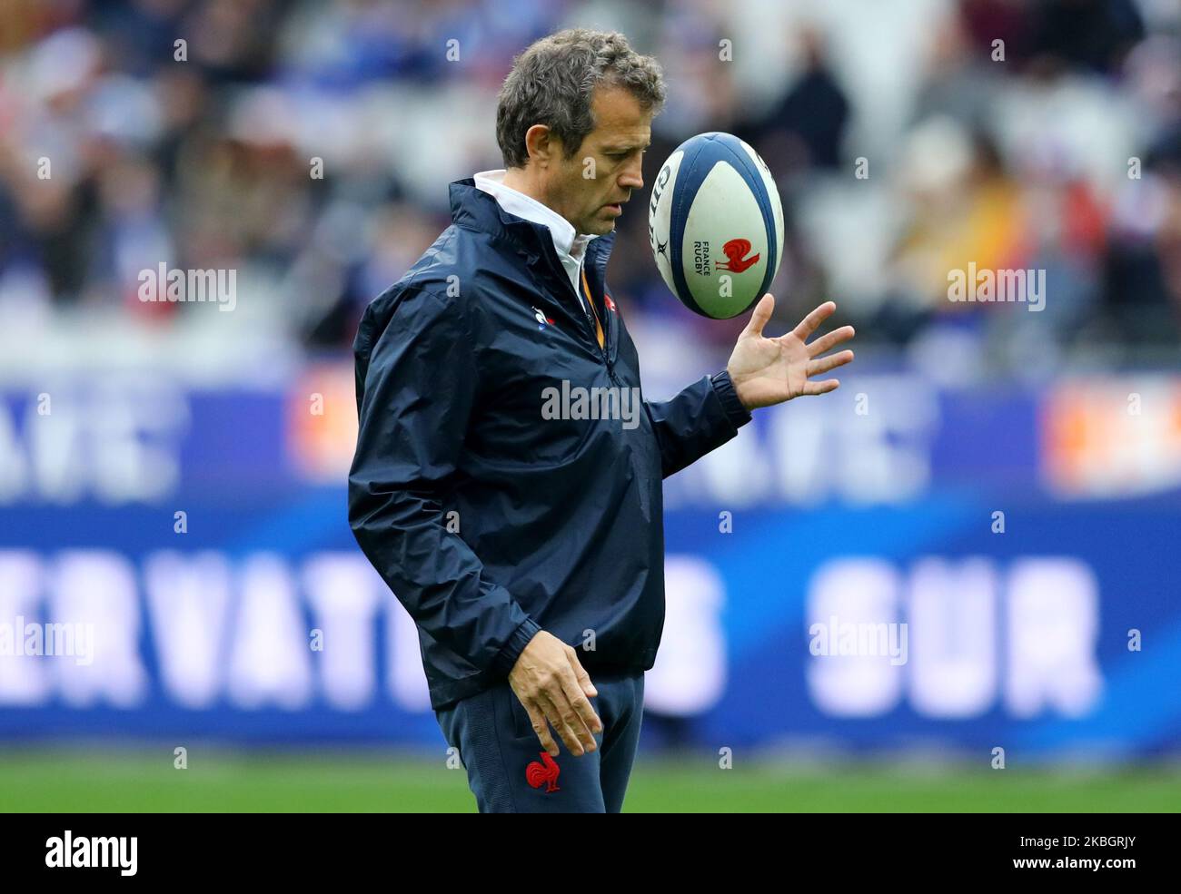 France head coach Fabien Galthie during the rugby Guinness 6 Nations ...