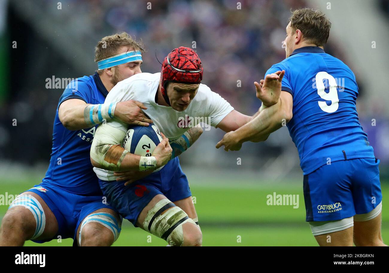 Bernard Le Roux of France in action during the rugby Guinness 6 Nations ...