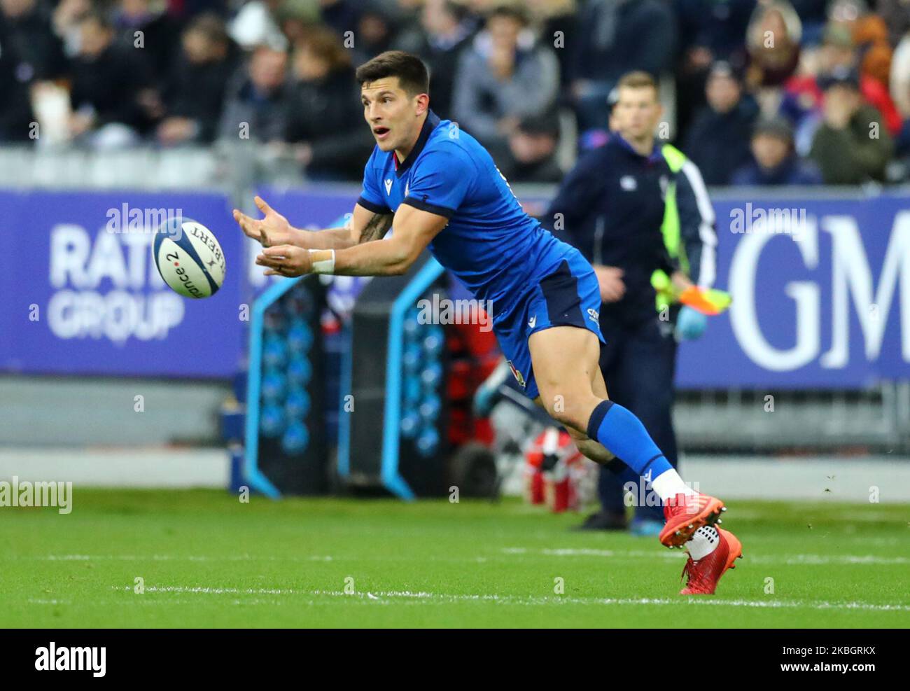 Tommaso Allan of Italy during the rugby Guinness 6 Nations match France ...