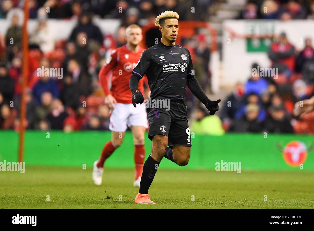 Lyle Taylor (9) of Charlton during the Sky Bet Championship match ...