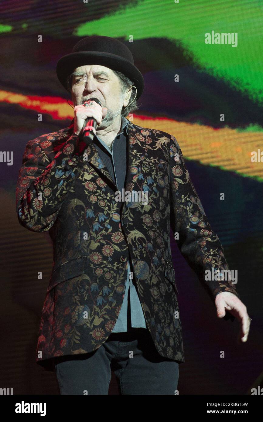 Spanish singer and songwriter Joaquin Sabina performs on stage at ...